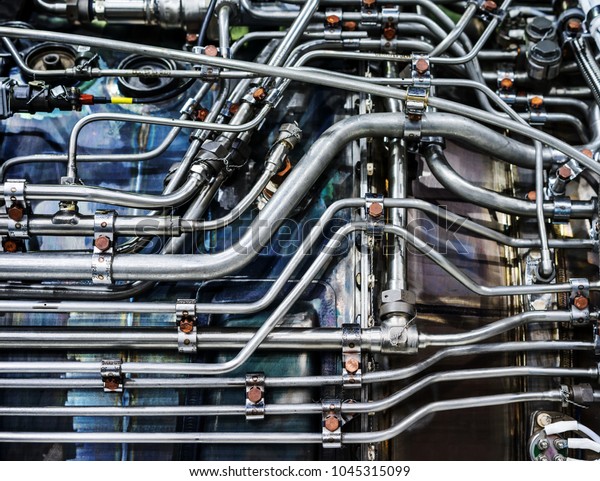 Engine Fighter Jet Internal Structure Hydraulic Stock Photo 1045315099 ...