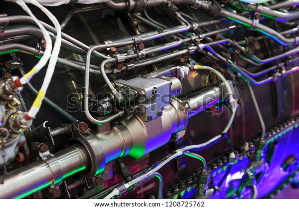 Engine Fighter Jet Internal Structure Hydraulic Stock Photo 1208725762 ...