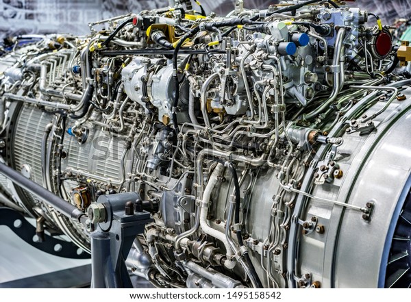 Engine Fighter Jet Internal Structure Hydraulic Stock Photo (Edit Now ...