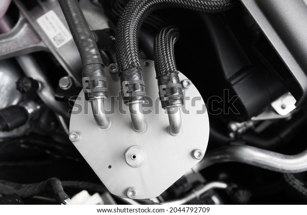 Engine Oil Filter Cross Section Display Stock Photo 2044792709 ...