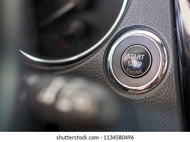 Car Engine Start Stop Button Modern Stock Photo (Edit Now) 1143067973