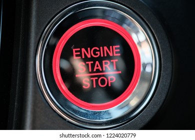 Red Engine Start Button Over Black: ภาพประกอบสต็อก 79249441