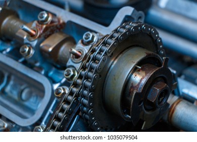 Engine Without Cover Closeup Background Stock Photo 1035079504 ...
