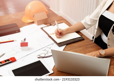 Engineer Architect Concept Engineer Architects Interior Stock Photo ...