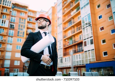 Engineer Front Modern Building Plan Stock Photo 710397103 | Shutterstock