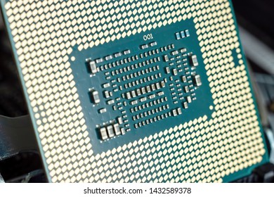 Engineer Plugging Cpu Microprocessor Motherboard Socket Stock Photo ...