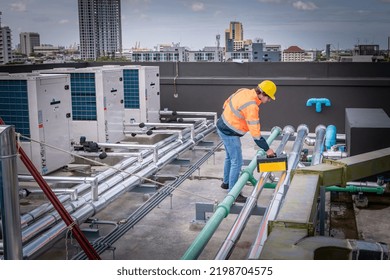 Engineer Project Under Checking Inspection Building Stock Photo ...