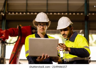 Engineer Team Use Remote Controller Laptop Stock Photo 2149446157 ...
