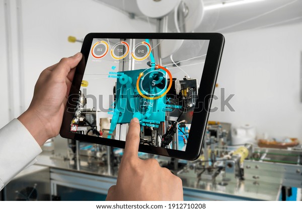 Engineer Use Augmented Reality Software Smart Stock Photo (Edit Now ...