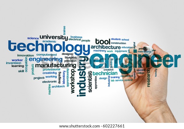 Engineer Word Cloud Concept On Grey Stock Photo 602227661 | Shutterstock