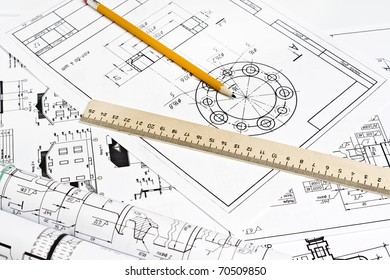 Engineering Drawing Stock Photo 70509850 | Shutterstock