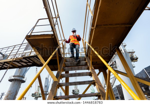 Engineering Foreman Supervisor Master Controller Working Stock Photo ...