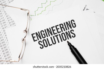 Engineering Solutions Conceptual Background Chart Papers Stock Photo ...