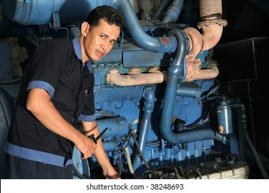 Engineering Stand By Machine Room Stock Photo 38248693 | Shutterstock