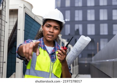 Engineers Draft Plan Building On Constructing Stock Photo 2197378017 ...