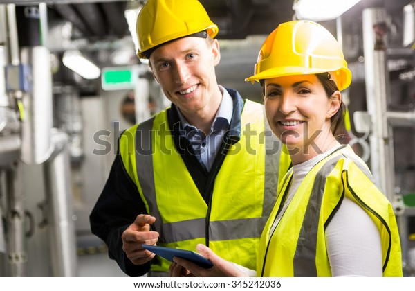 Engineers Working Temperature Control Room Large Stock Photo 345242036 ...