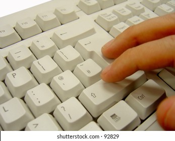 Enter Key Being Pressed By 2 Stock Photo 92829 | Shutterstock