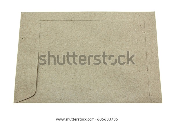Envelope Back Side Isolate On White Stock Photo (Edit Now) 685630735