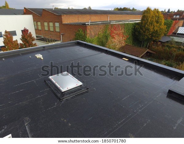 Epdm Cladding Flat Roofs Detached House Stock Photo 1850701780 ...