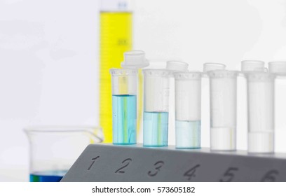 Eppendorf Tubes Light Blue Gradient Reagent Stock Photo 573605182 ...