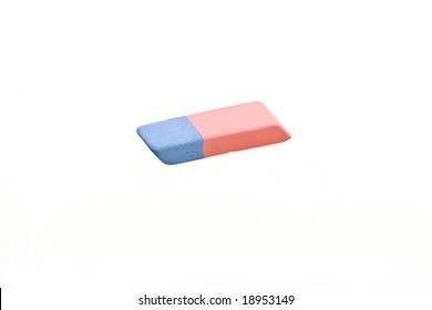 Two Erasers Eraser Scrap On White Stock Photo (Edit Now) 1295997895