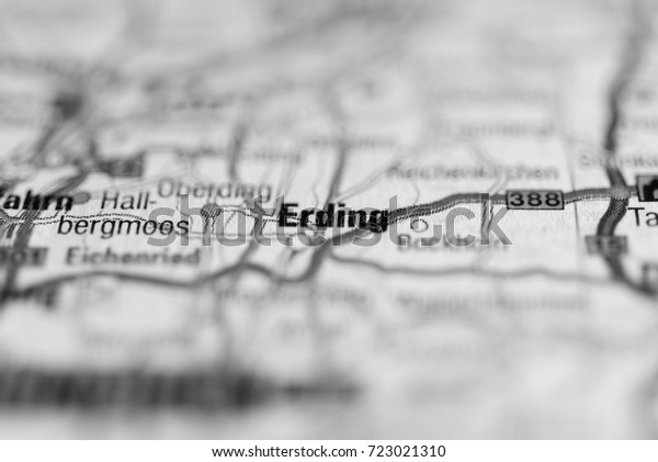 Erding On Map Stock Photo 723021310 | Shutterstock