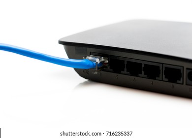 Ethernet Cable Plugged Into Switch Stock Photo 716235337 | Shutterstock