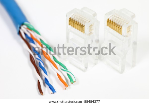 Ethernet Cable Wire Ready Be Assembled Stock Photo 88484377 | Shutterstock