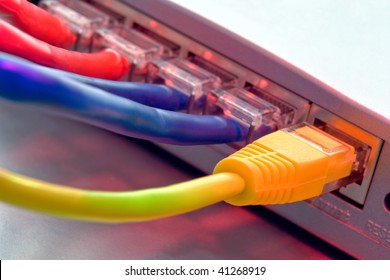 Ethernet Computer Network Cable Jacks Assorted Stock Photo 41268919 ...