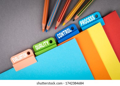 Evaluation Quality Control Process Concept Folder Stock Photo ...