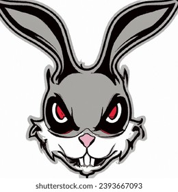 Evil Rabbit Head AI-generated image 2393666371 | Shutterstock