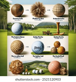 Evolution Golf Balls AI-generated image 2521120735 | Shutterstock