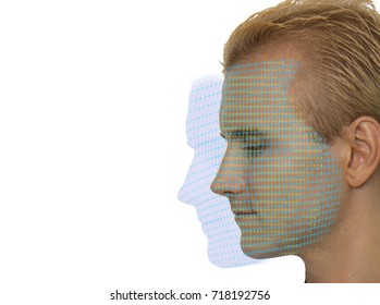 Example Facial Map Face Recognition Technology Stock Photo 718192756 ...