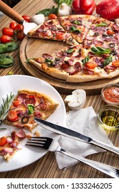 Example Table Setting Pizzeria Pizza Advertising Stock Photo 1333246205 ...
