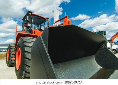 Excavator Loader Machine Side View Front Stock Photo (Edit Now) 1089569714