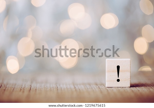 Exclamation Mark Blank Space Background Stock Photo 1219675615 ...