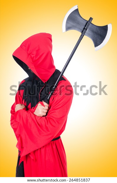 Executioner Red Costume Axe On White Stock Photo 264851837 | Shutterstock