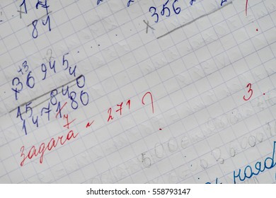 Exercise Book Student Numbers Examples Stock Photo 558793147 | Shutterstock