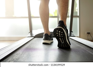 Exercise Walking Running On Automatic Machines Stock Photo 1134199529 ...