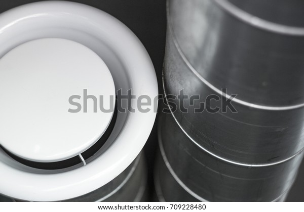 Exhaust Diffuser Duct Closeup Ventilation System Stock Photo 709228480 ...