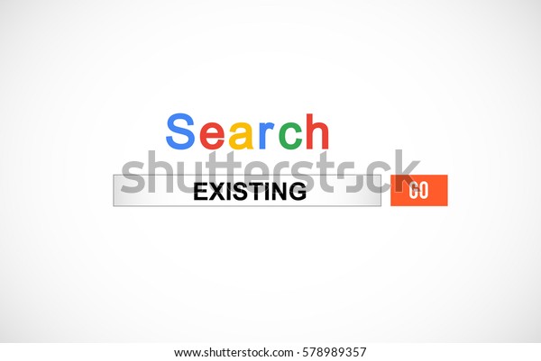Existing Word Search Engine Box Internet Stock Photo 578989357 ...