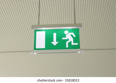 Push Button Exit Sign Vector Stock Vector (Royalty Free) 1249599205 ...