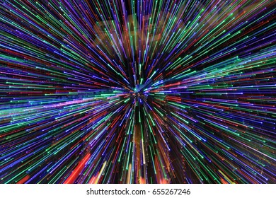 Exploding Lights On Boom Zoom Technical Stock Photo 655267246 ...
