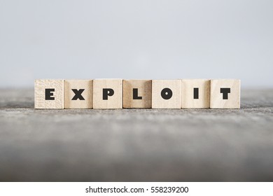 Exploit Word Made Building Blocks Stock Photo 558239200 | Shutterstock