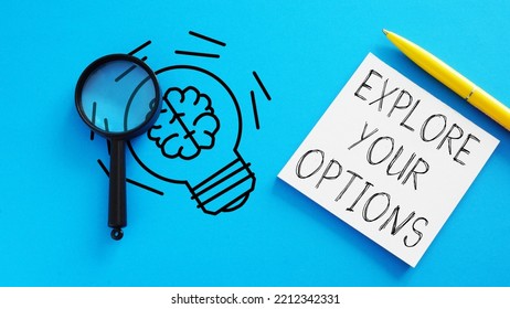 Explore Your Options Shown Using Text Stock Photo 2212342331 | Shutterstock