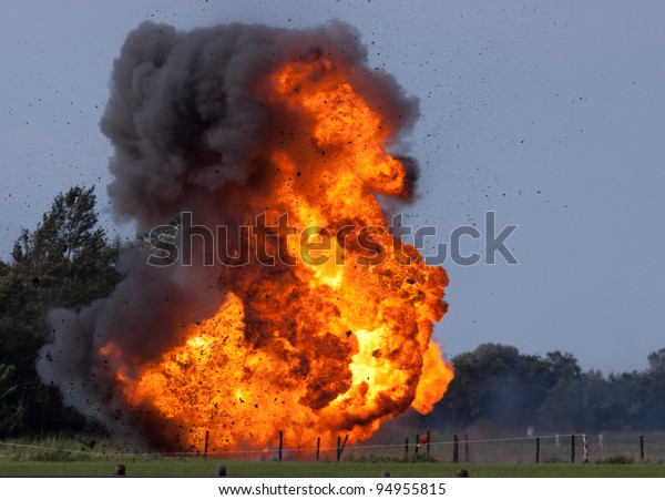 Explosion Flying Debris Stock Photo 94955815 | Shutterstock