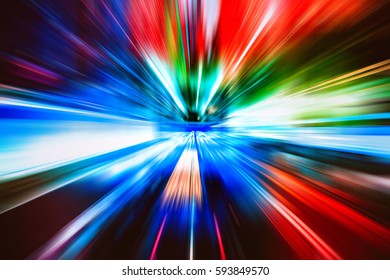 Moving Traffic Light Trails Night Stock Photo 557685856 | Shutterstock