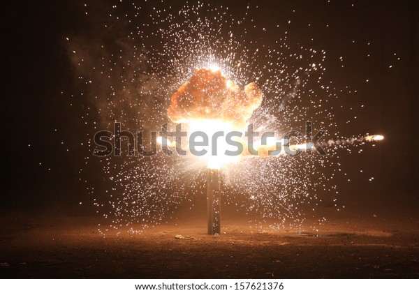Explosion Old Hall Stock Photo (Edit Now) 157621376
