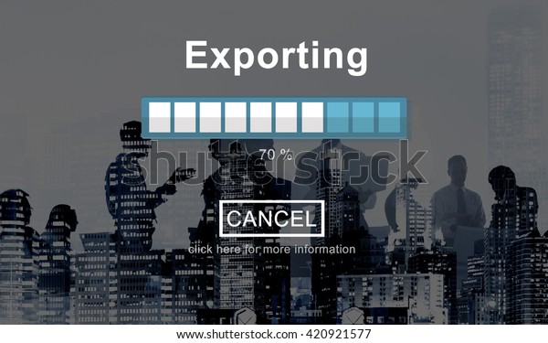 Exporting Files Progress Bar Status Concept