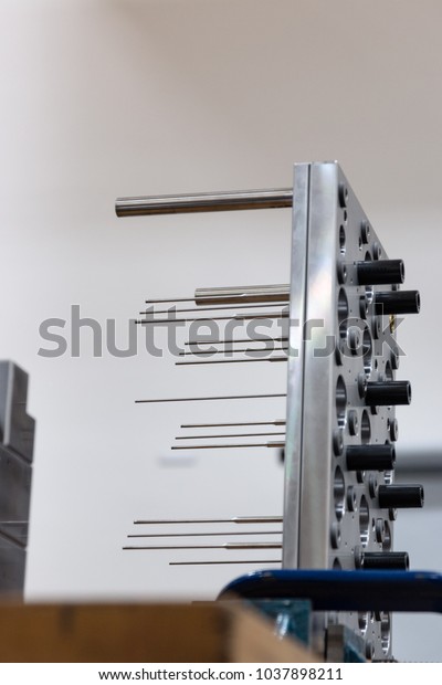 Exposed Ejector Pin Plate Stock Photo (Edit Now) 1037898211